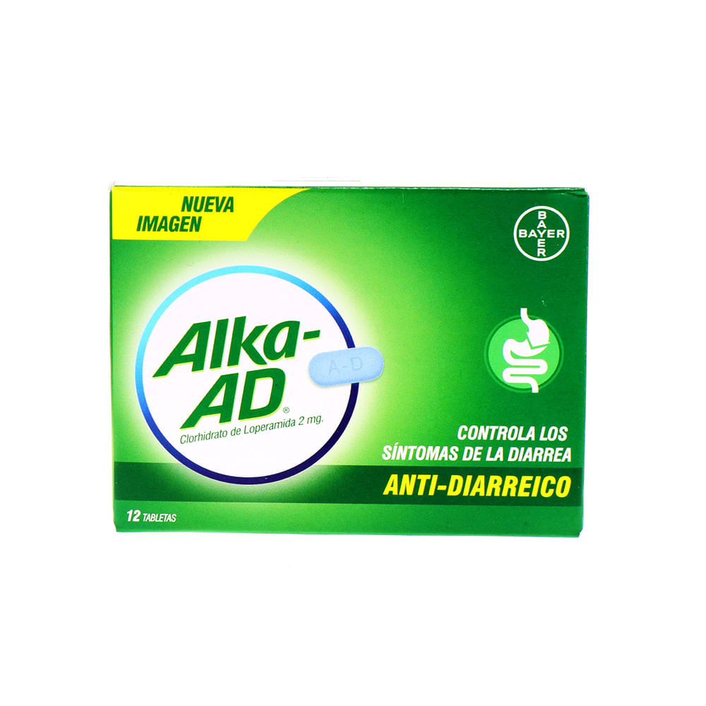 Pastillas Alka-Ad Anti-Diarreico 12 tab