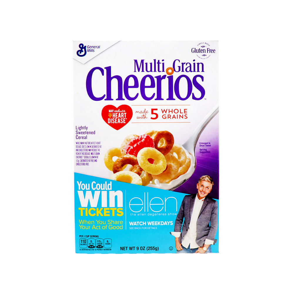 Cereal general mills cheerios multi granos 9 oz