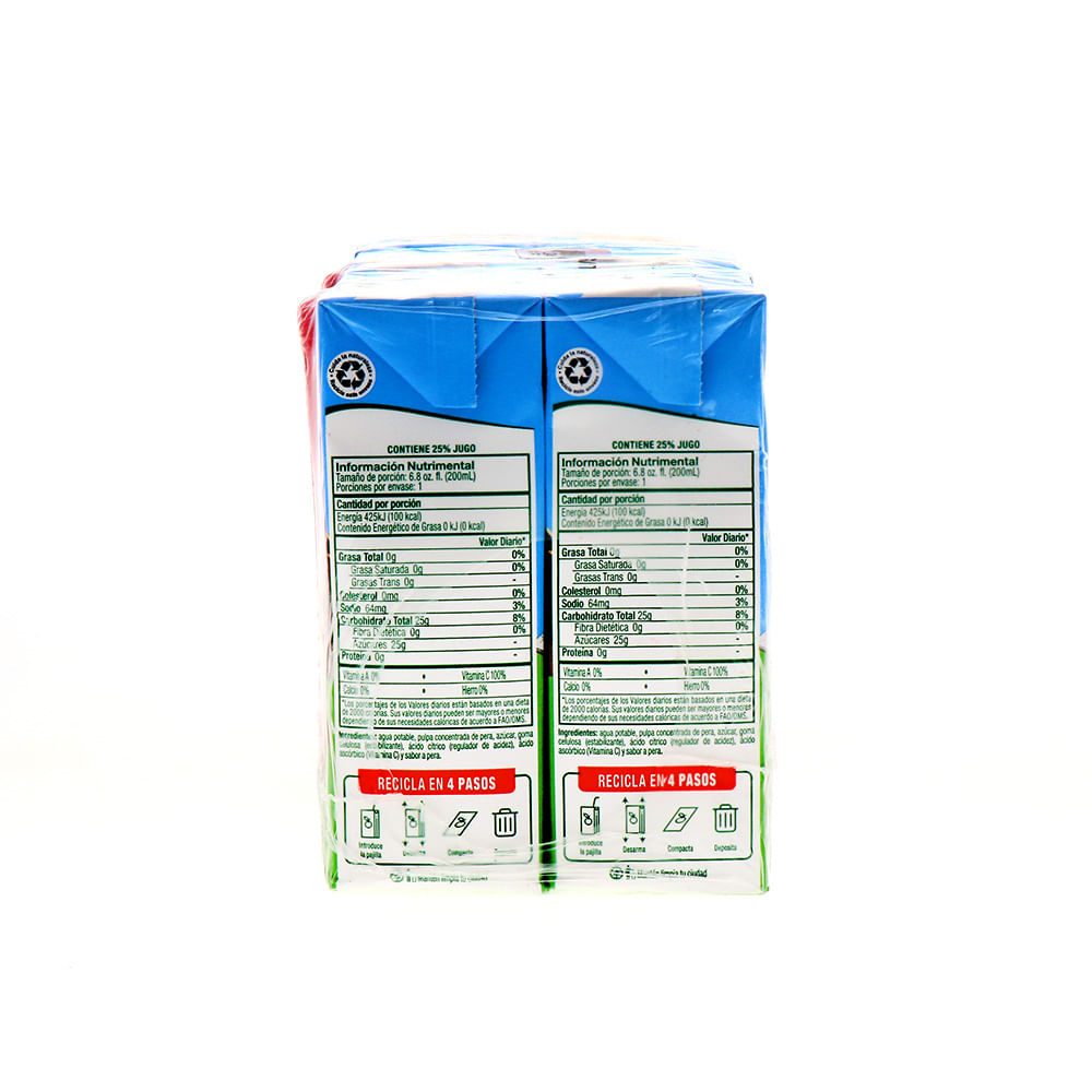 Jugos Petit 6 Pack Mixto 200 Ml