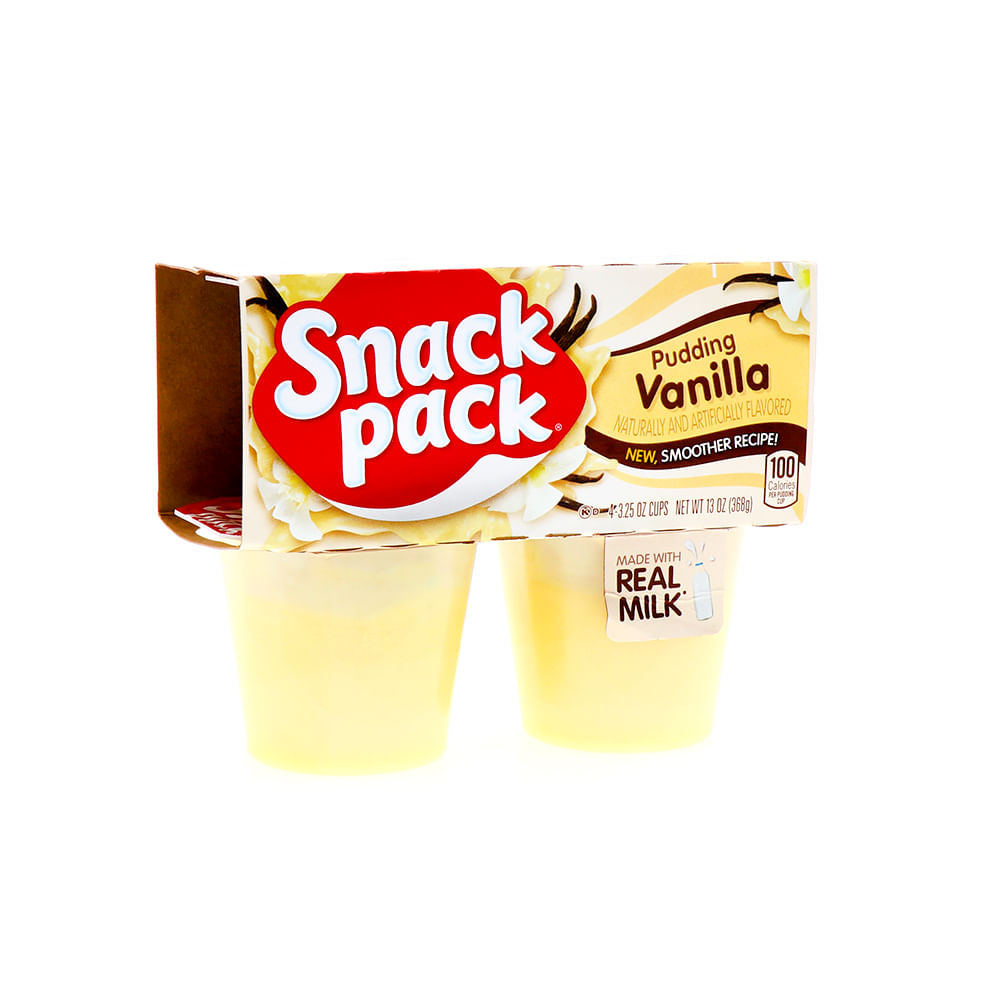 Pudding hunts 4 pack vainilla 4 oz