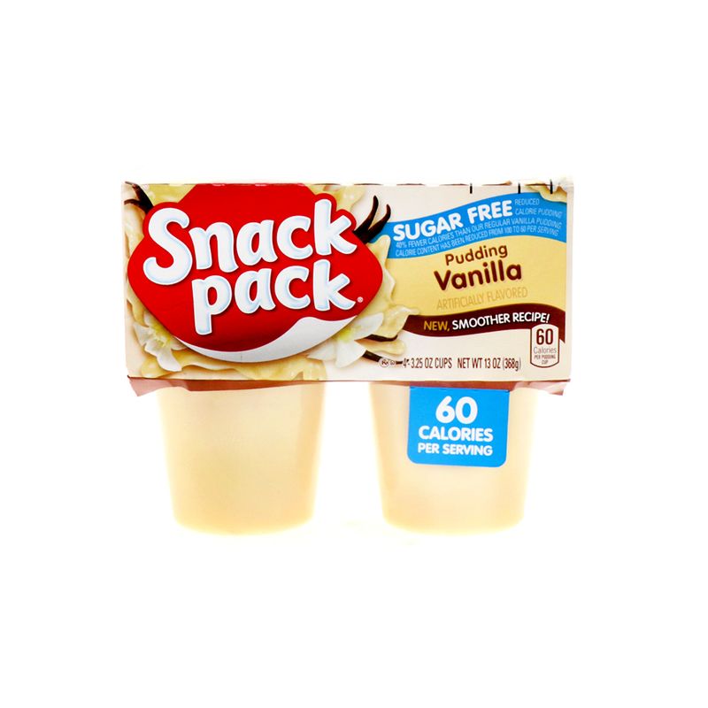 Pudding Hunts 4 Pack de Vainilla Sin Azúcar 13 Oz