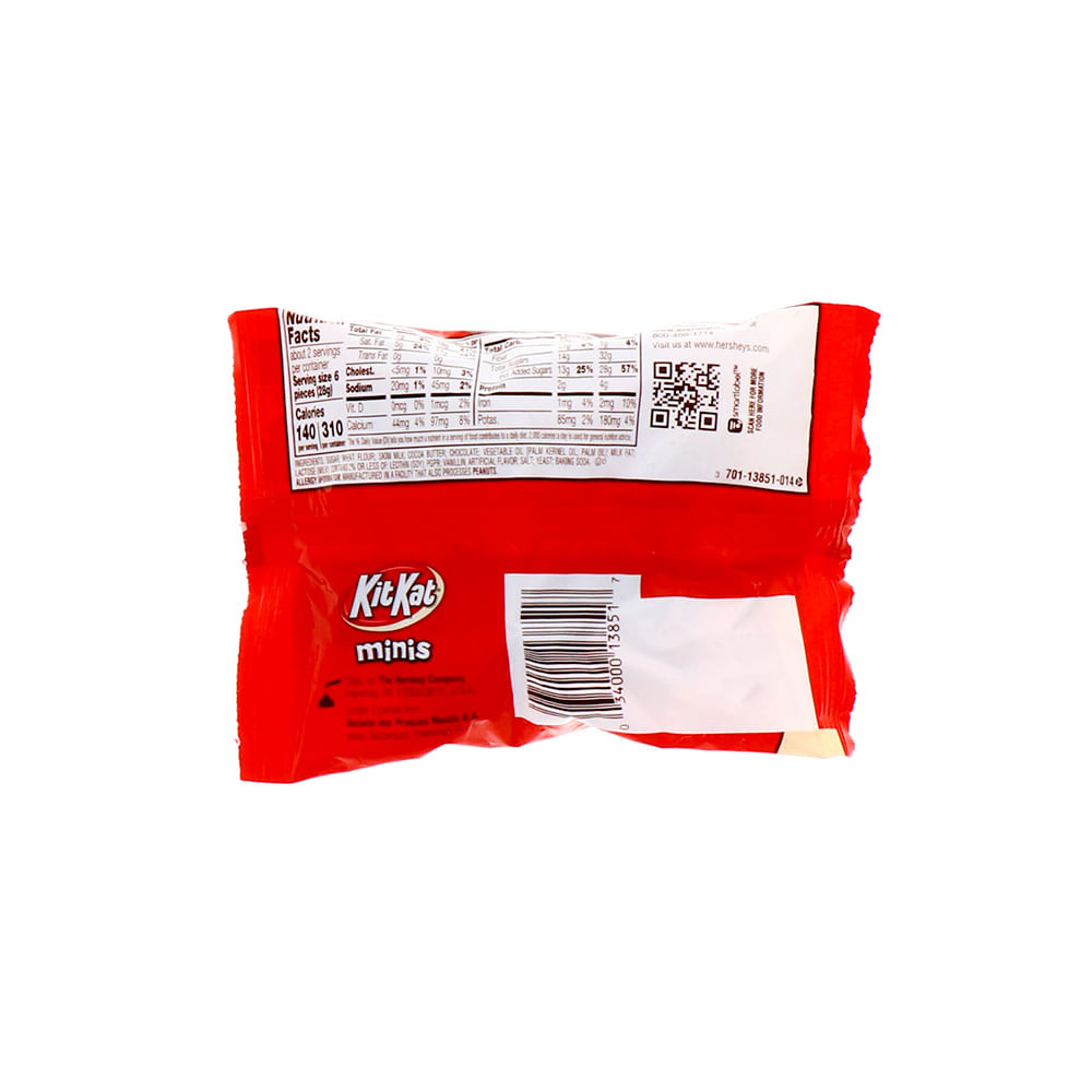 Chocolate kit kat mini 2.20 oz