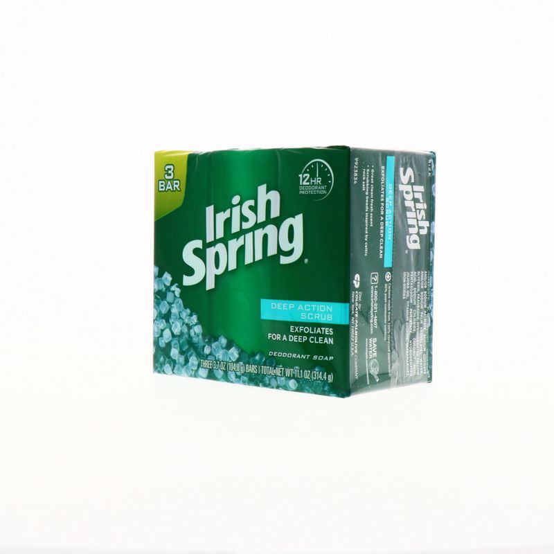 Jabón en barra irish spring deep action exfoliante 3 un