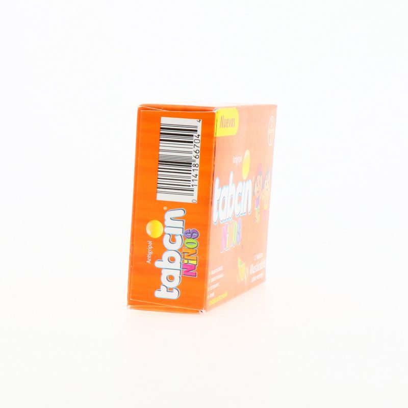 Tableta Tabcin Niños Antigr Masticable 12Un - La Colonia