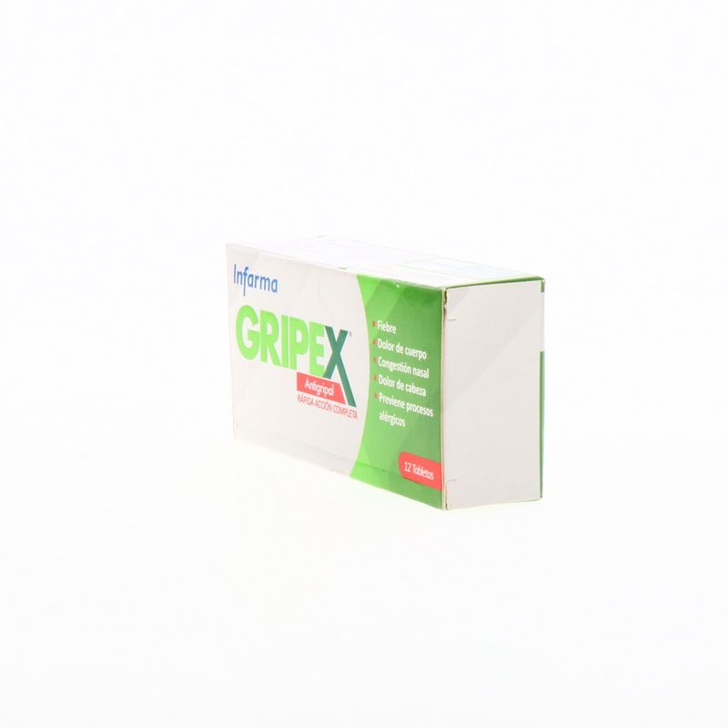 Tabletas gripex antigripal caja 12 un