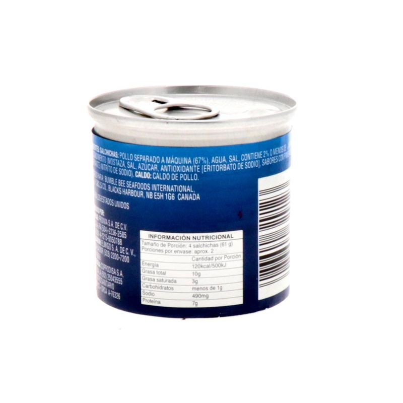 Choricito bumble bee pollo enlatado 130 gr