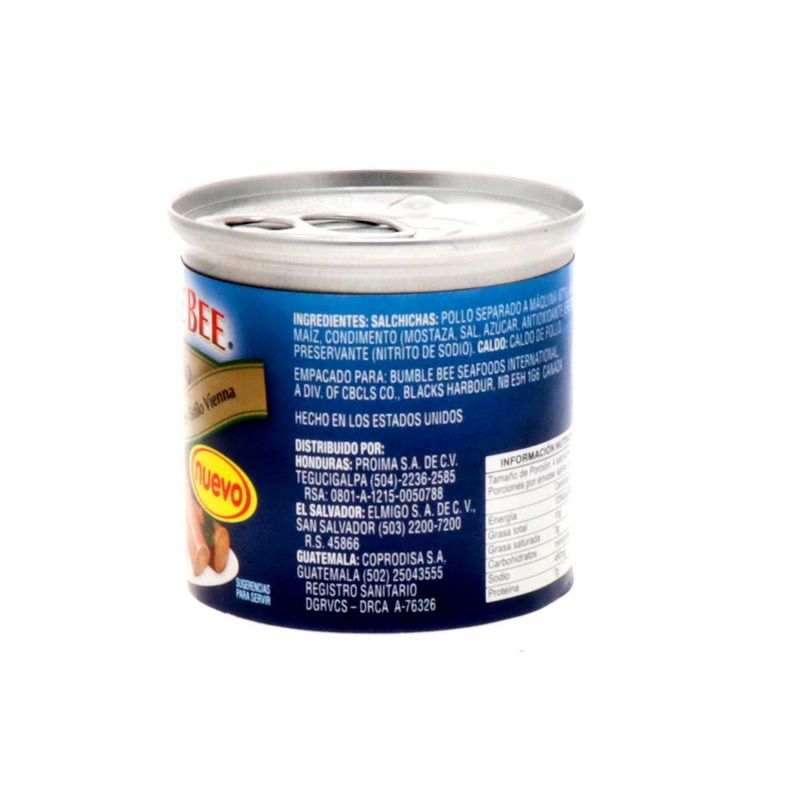 Choricito bumble bee pollo enlatado 130 gr