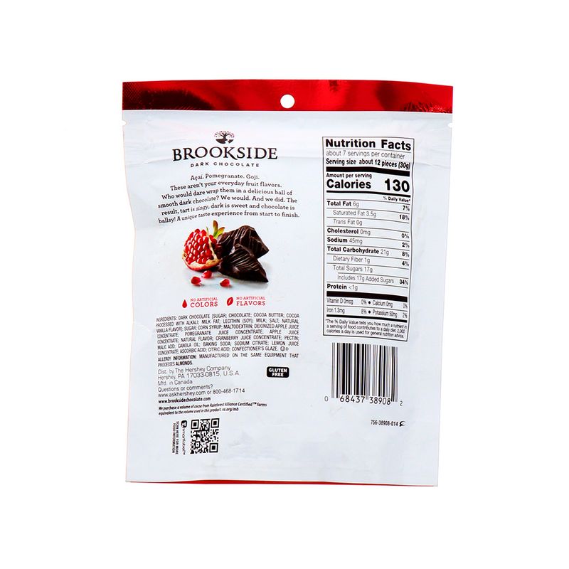 Chocolate brookside de granada y goji 7 oz