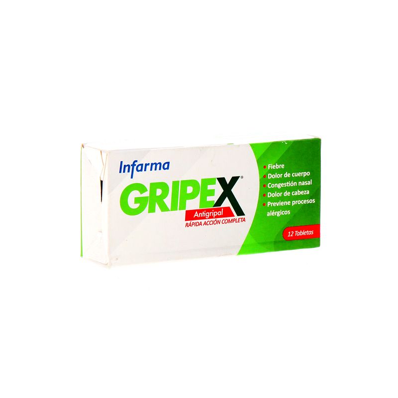 Tabletas gripex antigripal caja 12 un - La Colonia