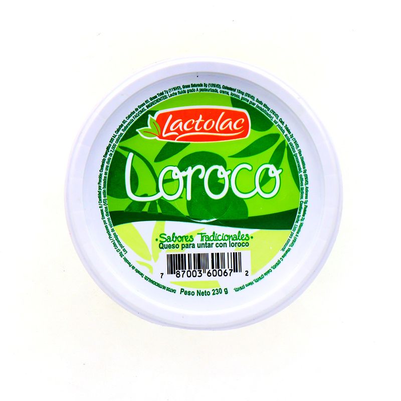 Dip de queso lactolac con loroco 230 gr