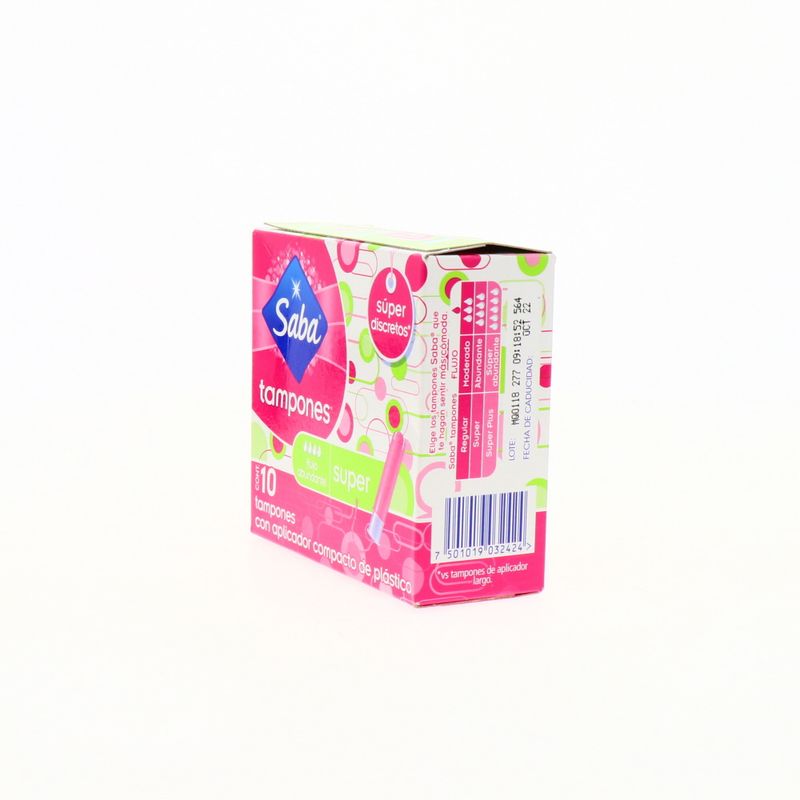 Tampones saba 10 un - La Colonia