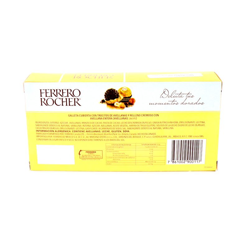 Chocolate ferrero rocher original 100 gr