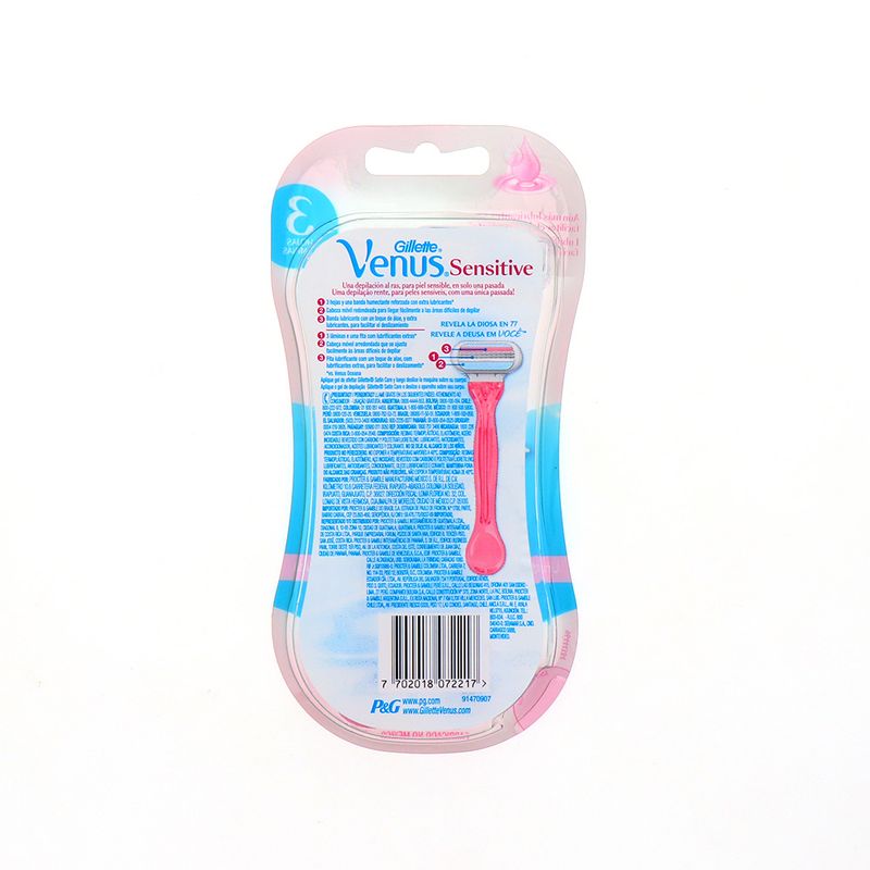 Maquina para afeitar gillette venus mujer sensitive 2 un - La Colonia