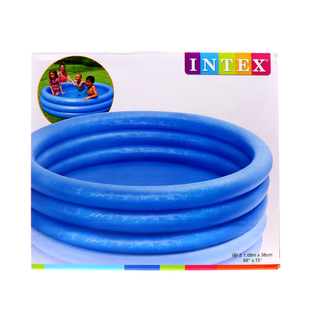 Piscina Inflable Intex 3 Aros 1.68mX38cm Azul