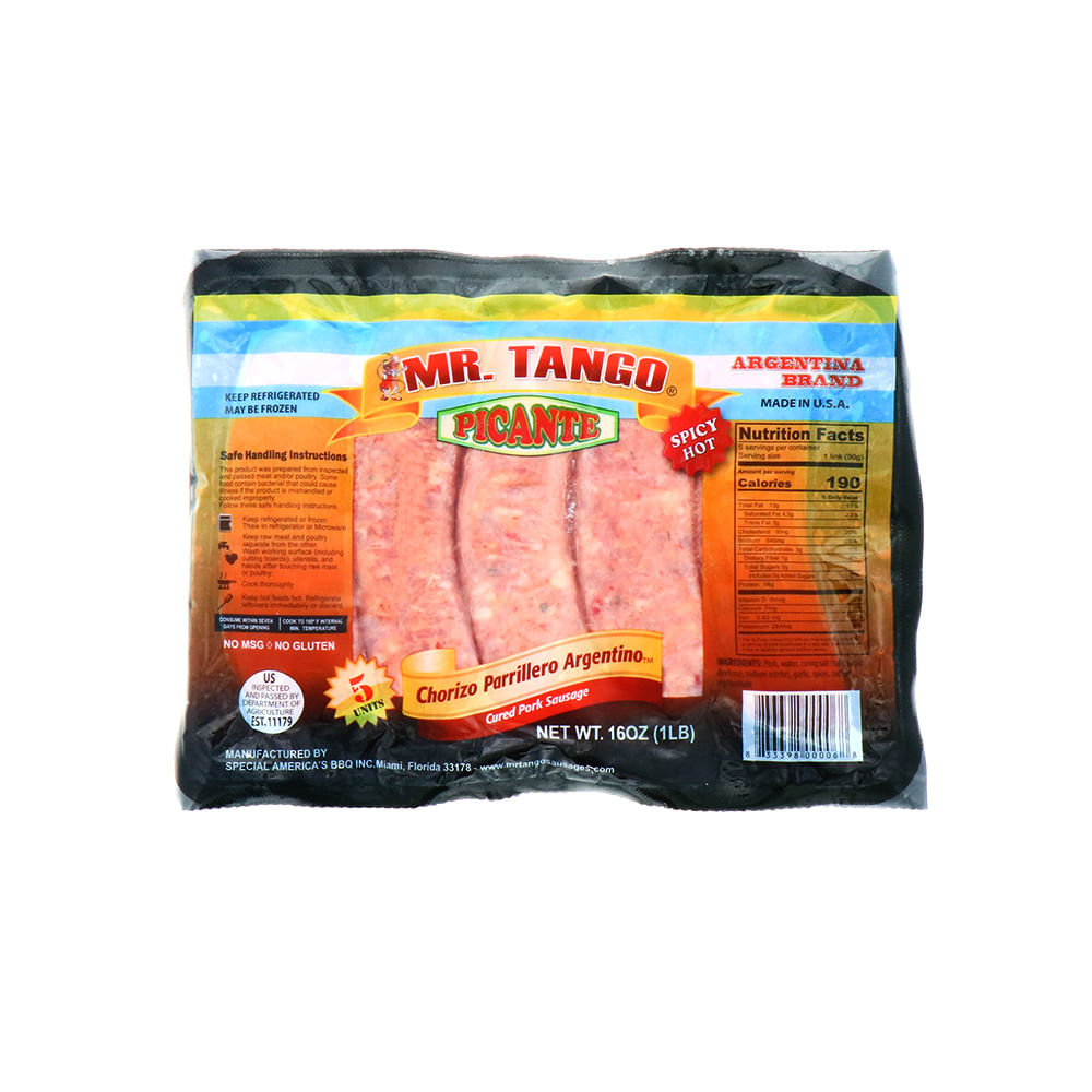 Chorizo Argentino Mr.Tango Picante 16 Oz