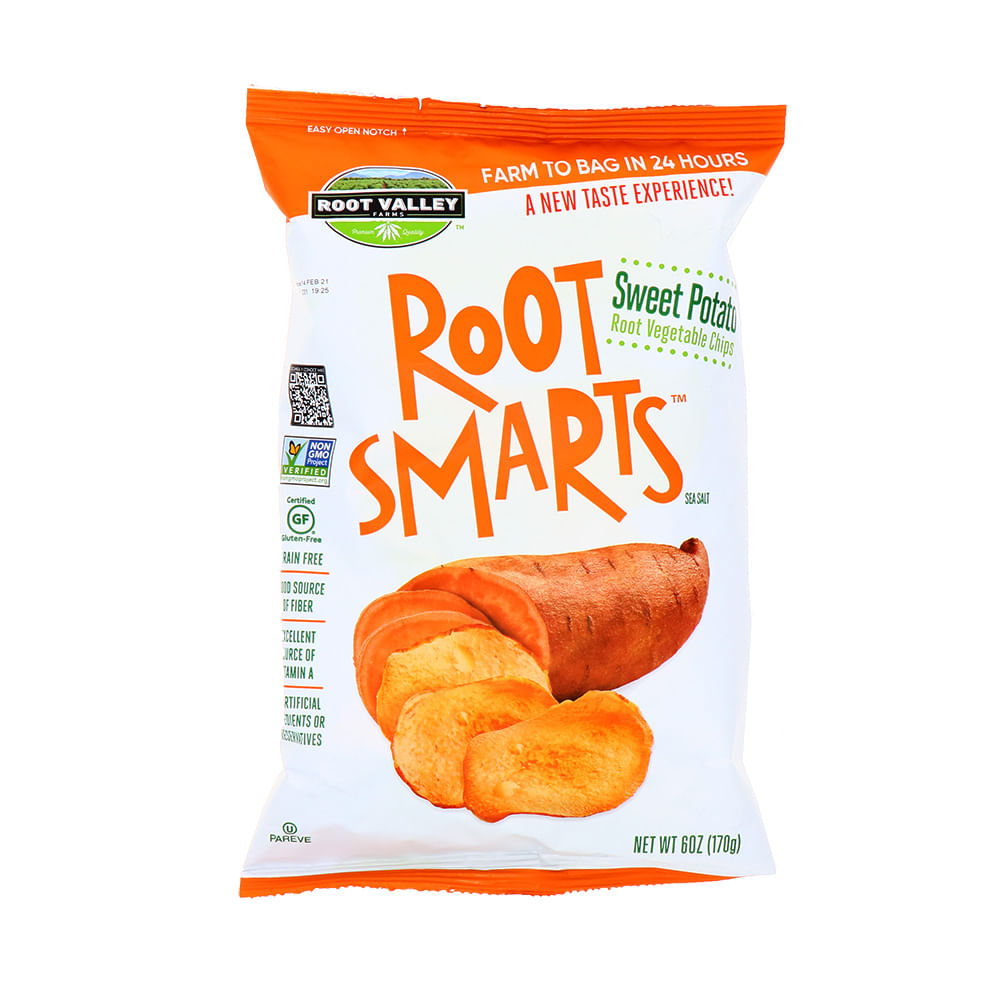 Chips de Camote Root Smarts 6Oz
