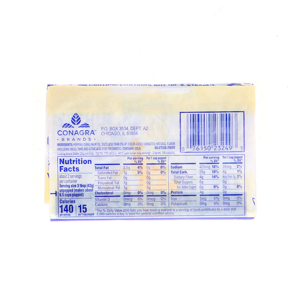 Palomitas Aci Ii Light Butter 2.75 Oz
