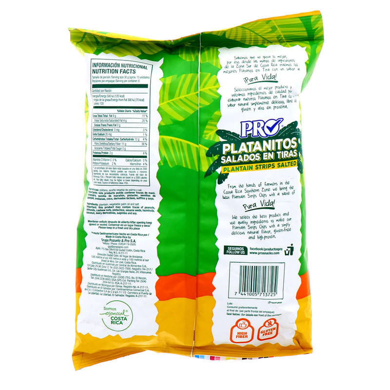 Platanito Pro Salada En Tira 180 Gr