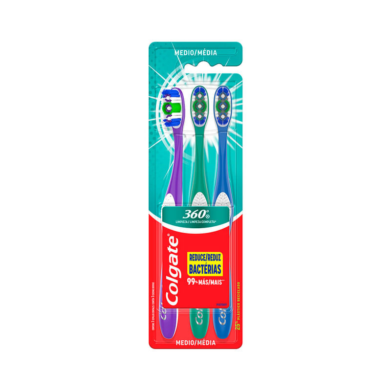 Cepillo Dental Colgate 360° 3 Pack