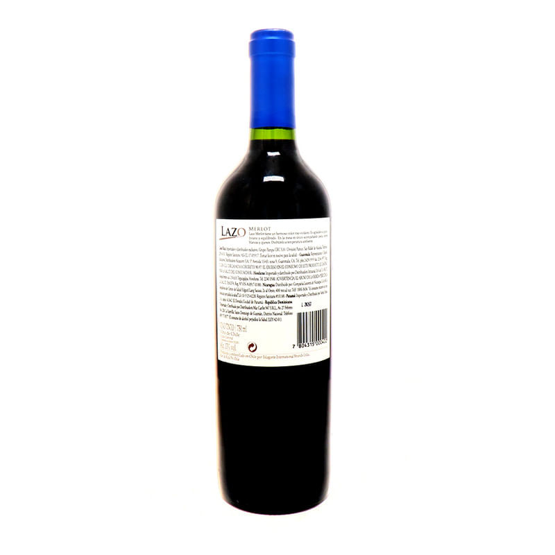 Vino Tinto Lazo Merlot 2019 750 Ml