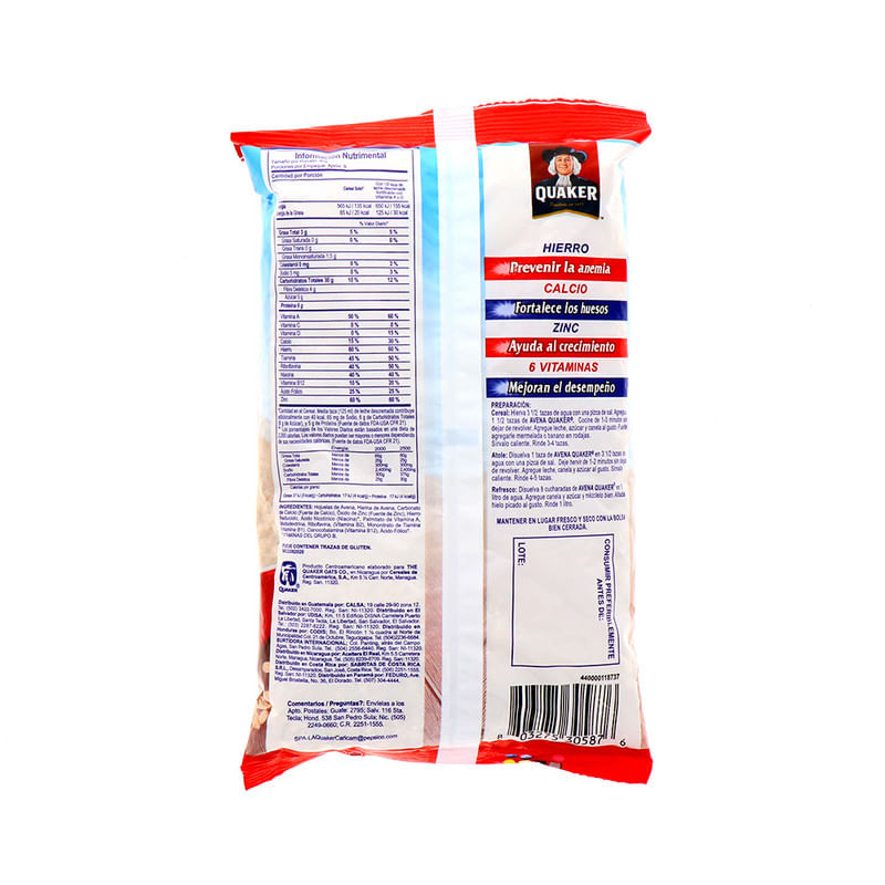 Avena Hojuelas Quaker Mosh Nutremas 350Gr