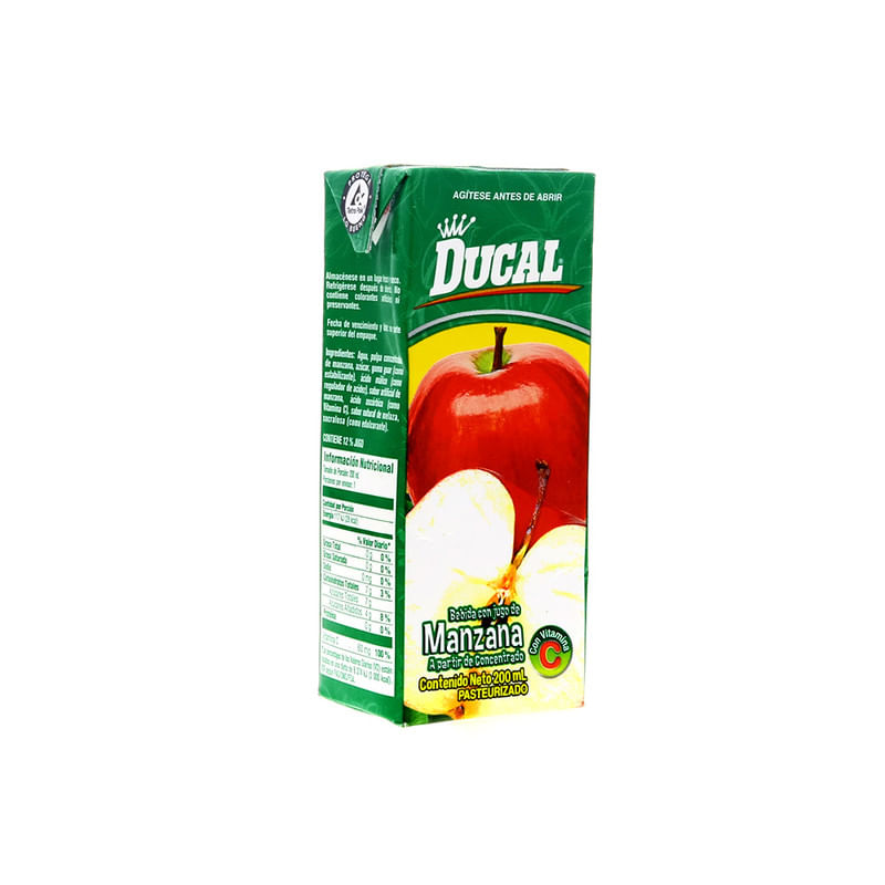 Bebida Con Jugo Ducal De Manzana 200 Ml