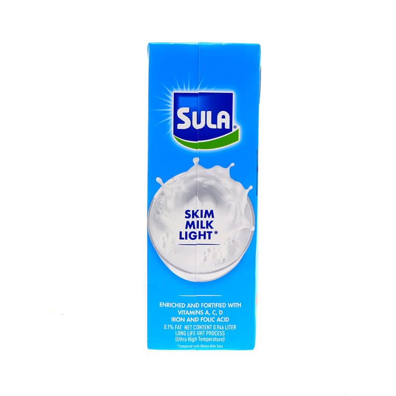 Leche uht sula 2 pack descremada light 0.946 lt