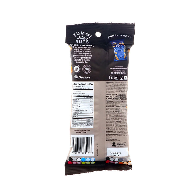 Mani Japones Yummi Nuts 80 Gr