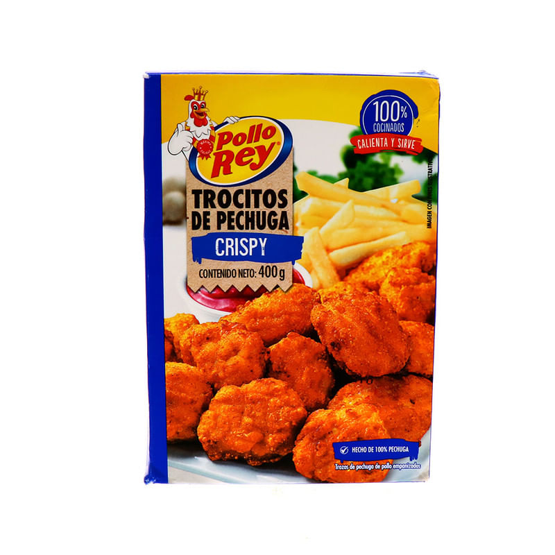 Trocitos De Pechuga Pollo Rey Crispy Empanizado 400 Gr
