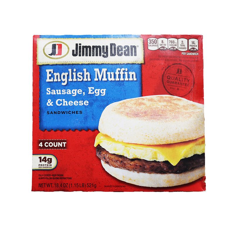 Muffin Jimmy Dean Queso Y Huevo 18.4Oz