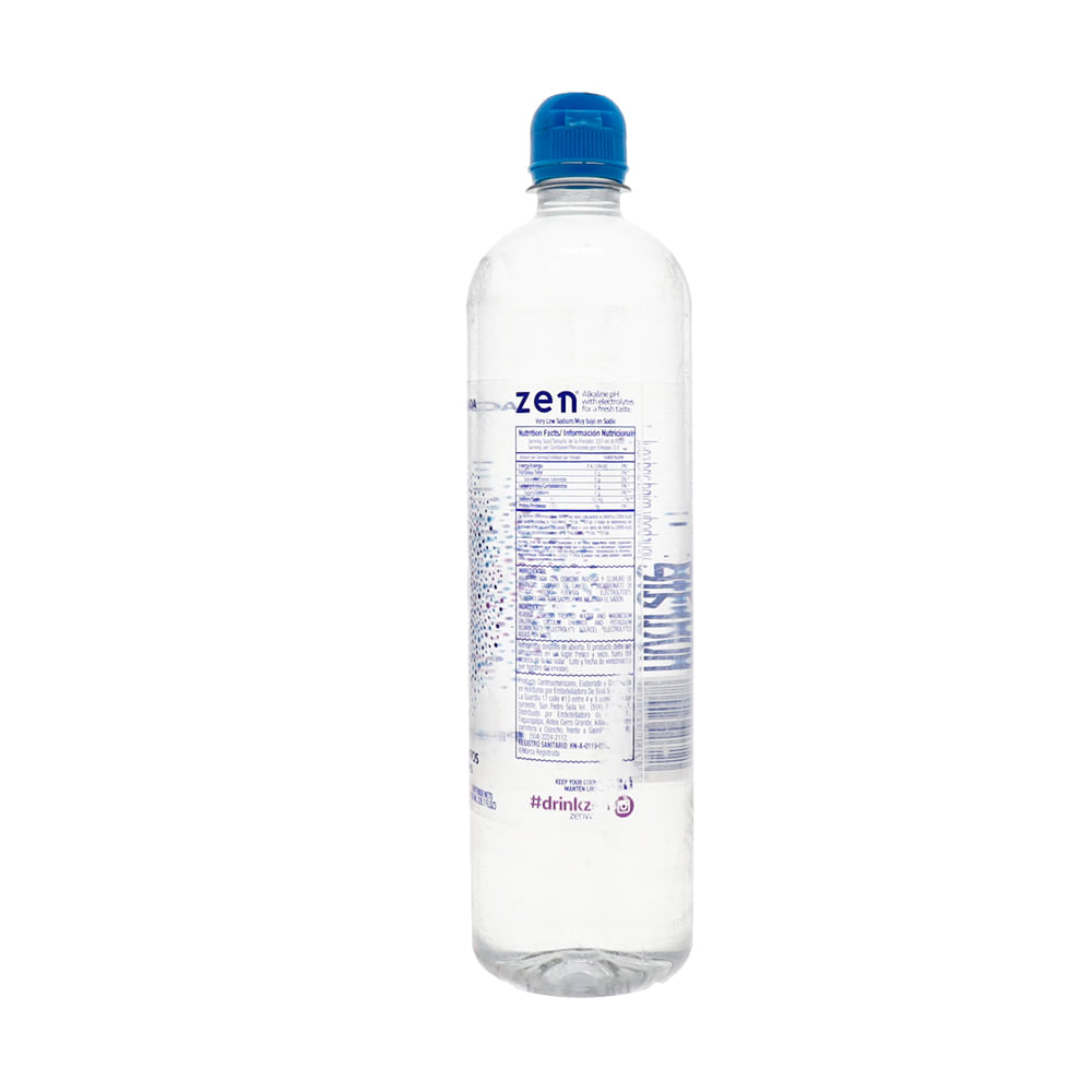 Agua Purificada Zen Botella 850 Ml