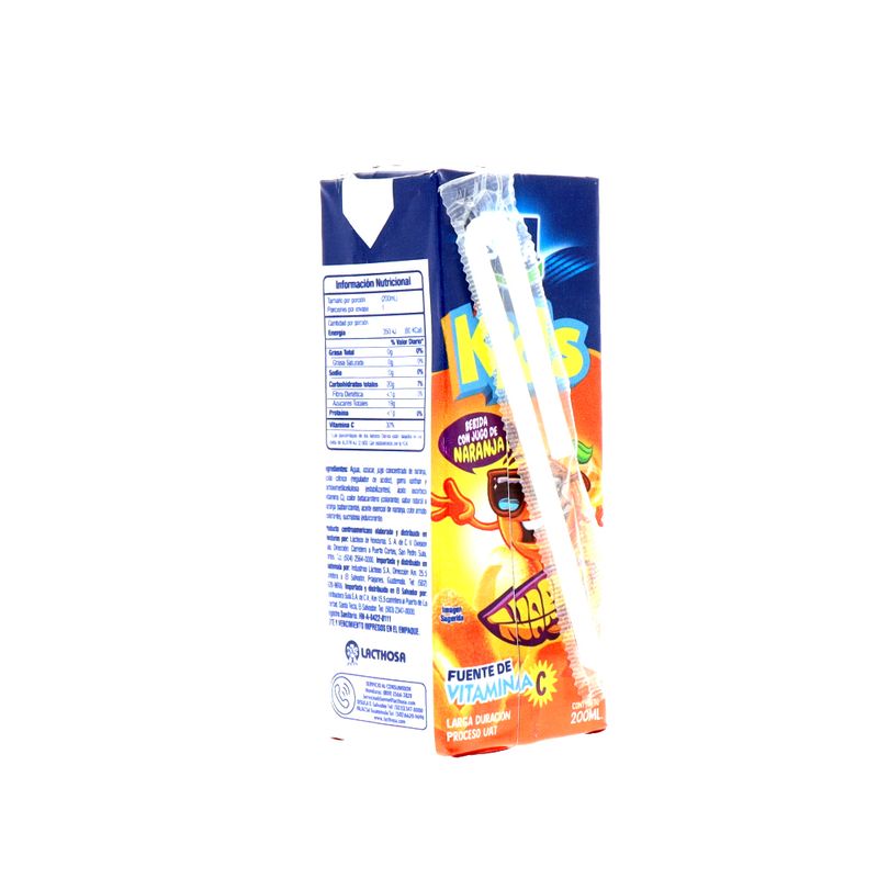 Bebida Sula Kids Jugo De Naranja Tetrabrick 200 Ml