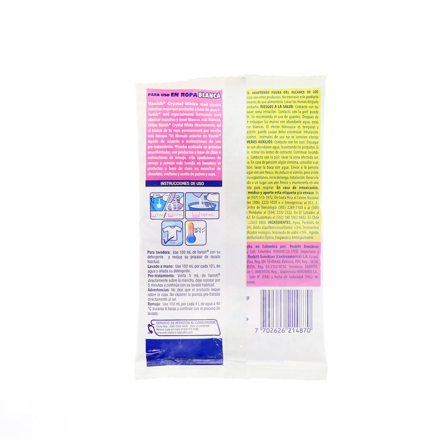 Quitamanchas Vanish Blanco Total 100 Ml