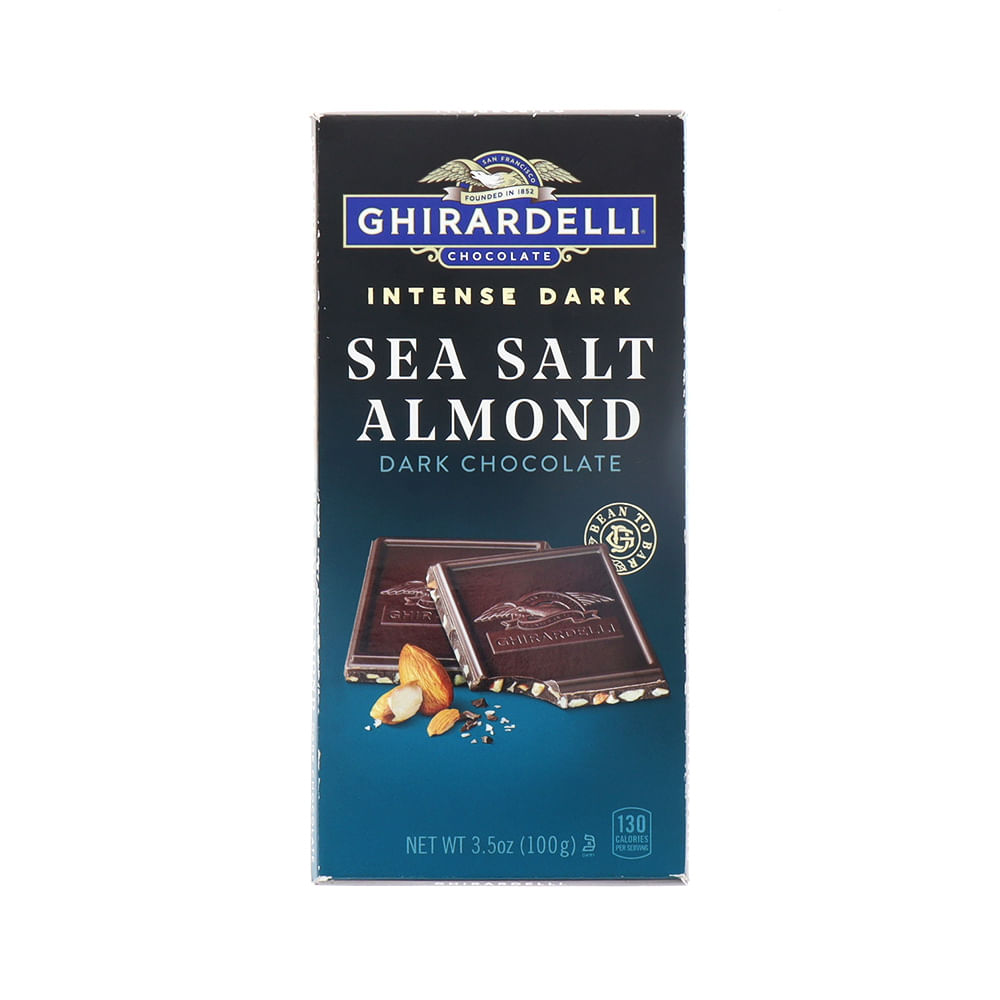 Guirardelli Chocolate Oscuro almendras y sal marina | La Colonia