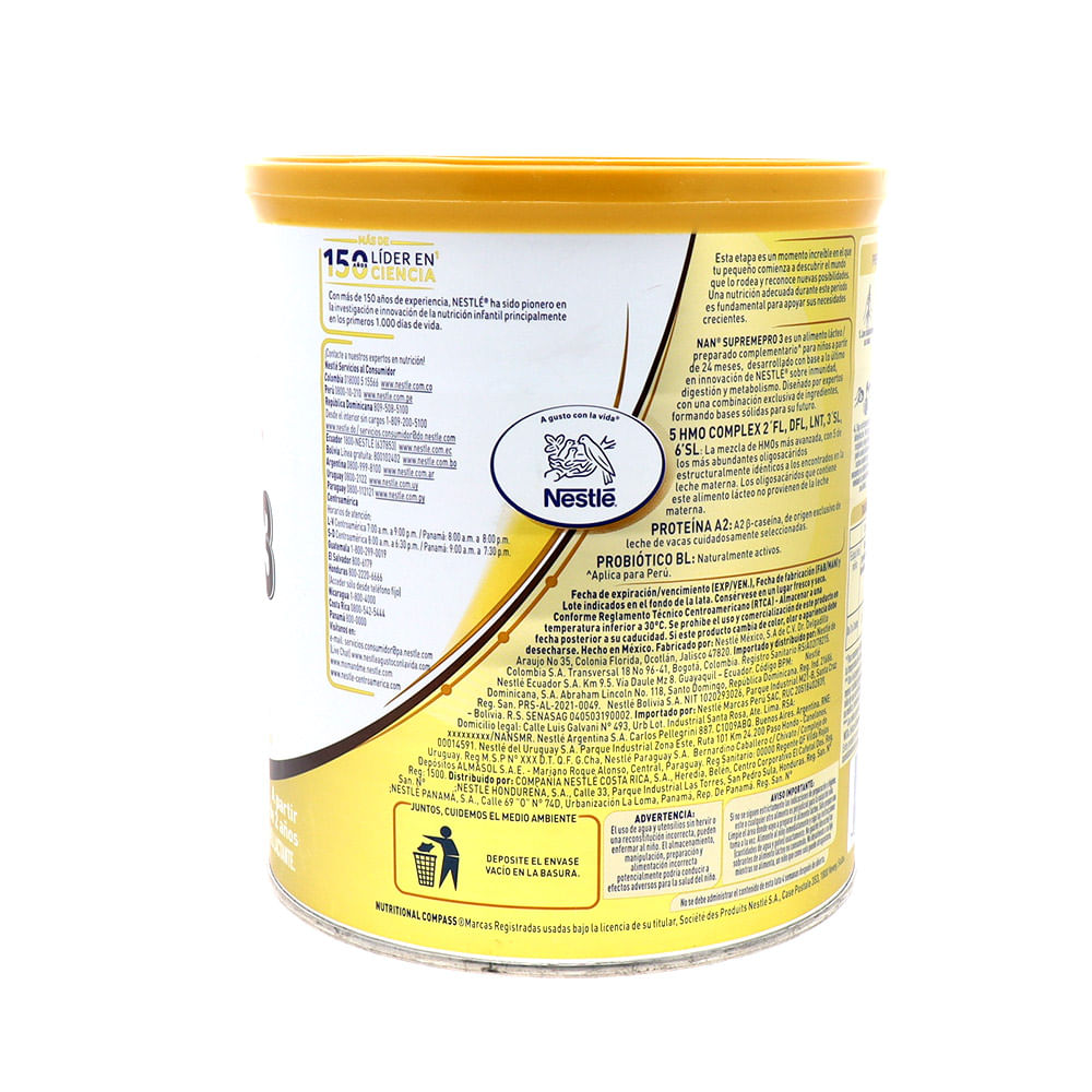 Complemento Alimenticio Nestle Nan Supreme Pro 800 Gr