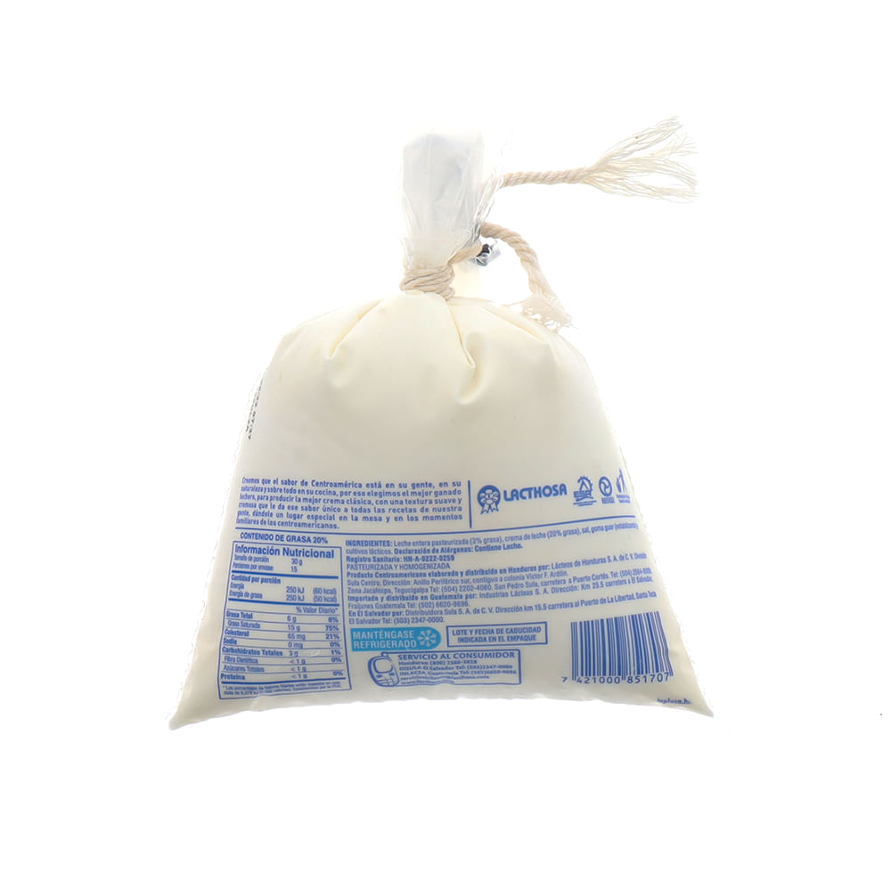 Crema Sula De Hacienda Leche Pasteurizada 454 Gr