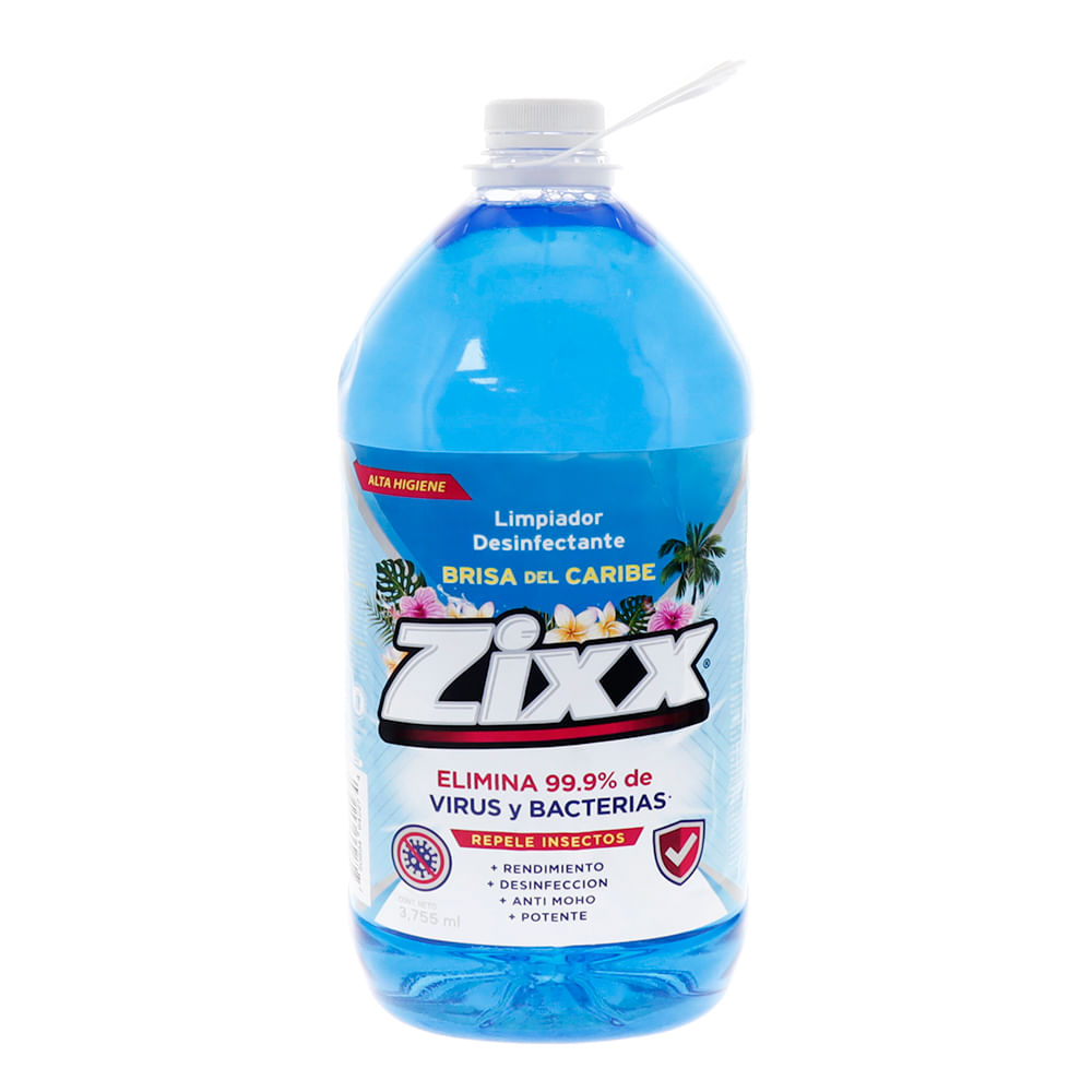 Limpiador Desinfectante Zixx Brisa Del Caribe 3755 Ml