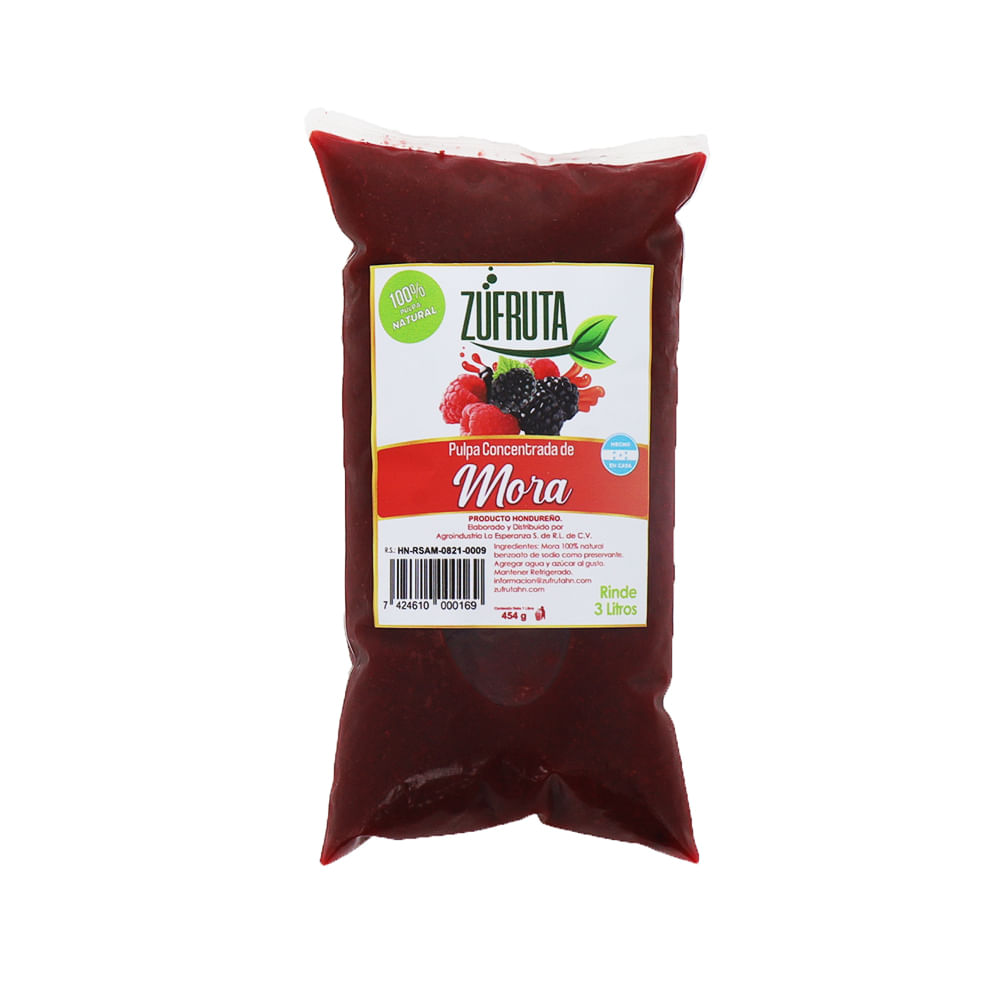 Pulpa De Mora Zufruta 454 Gr