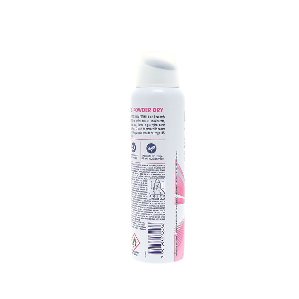 Desodorante Spray Rexona Power Dry 72Horas 89 Gr