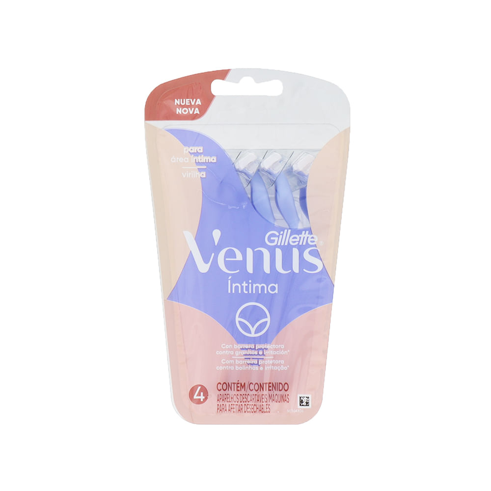 Máquina Para Afeitar Gillette Venus íntima 4 Un