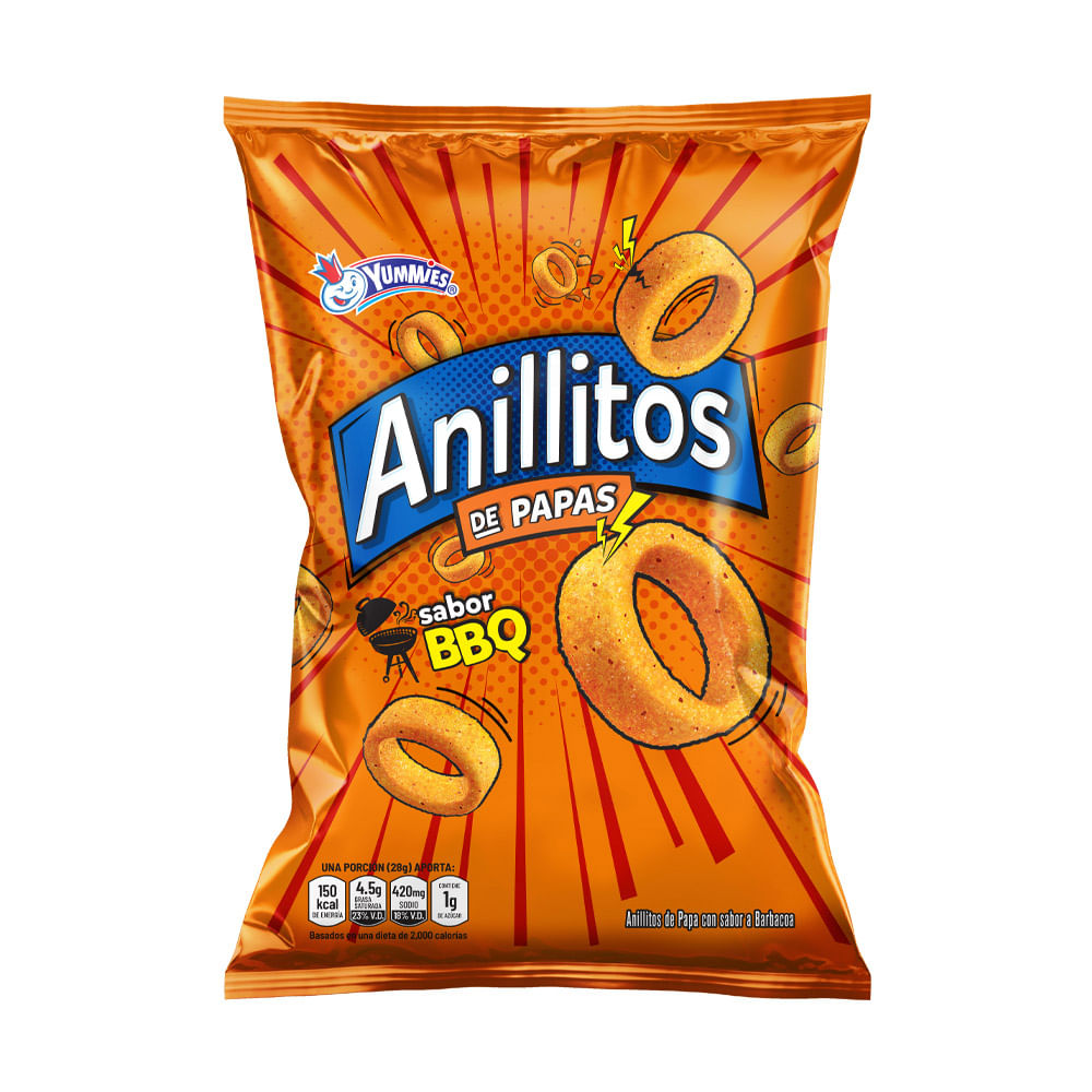 Anillitos De Papas Yummies Zibas Barbacoa 150 Gr
