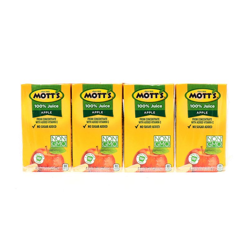 Jugo Manzana Motts 4X4 23Oz