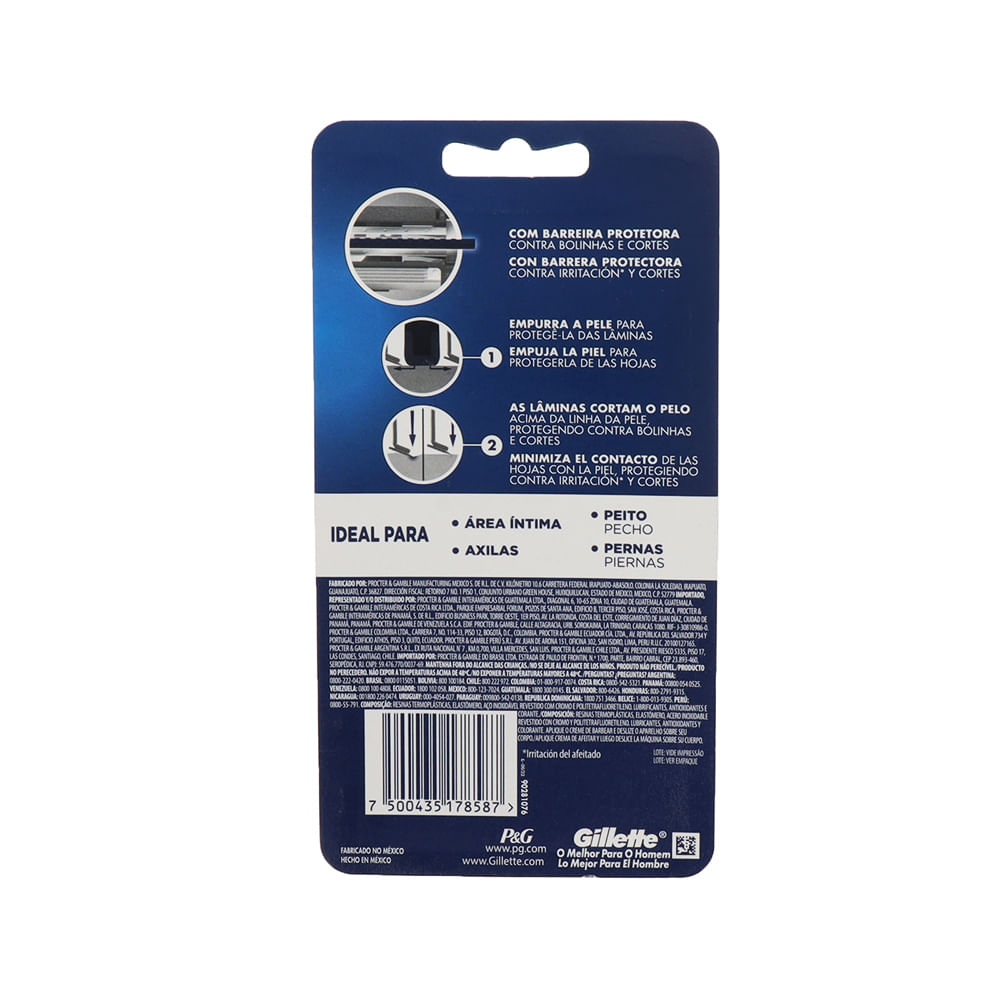 Máquina Para Afeitar Gillette Cuerpo 4 Un