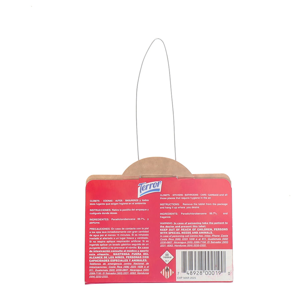 Pastilla Desodorizante Terror Bouquet 50 Gr