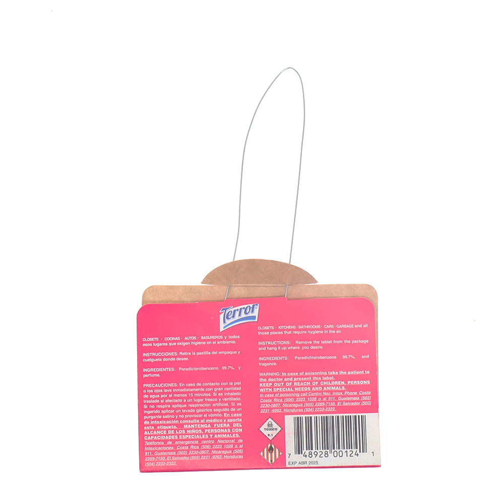 Pastilla Desodorizante Terror Floral 50 Gr