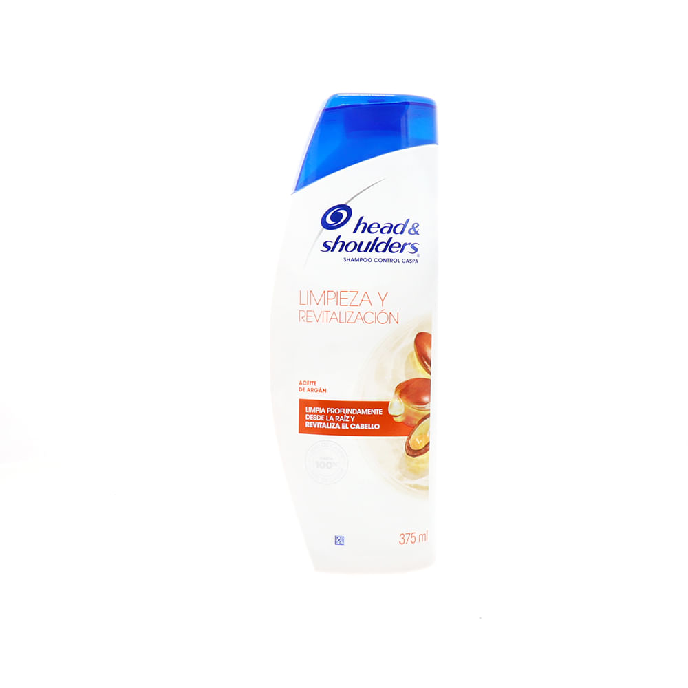 Shampoo Head&Shoulders Limpieza Revitalización Aceite Argán 375Ml