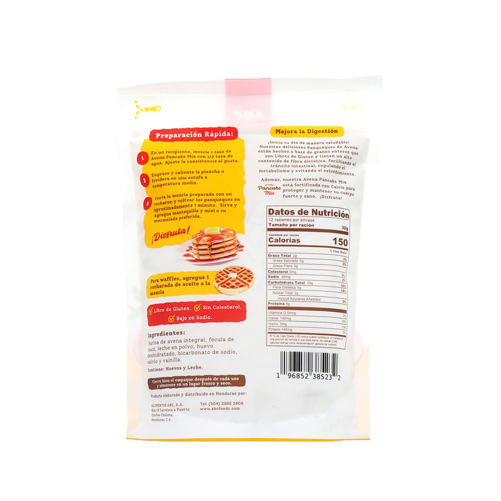 Avena Abc Foods Pancake Mx Sin Gluten 368.5Gr