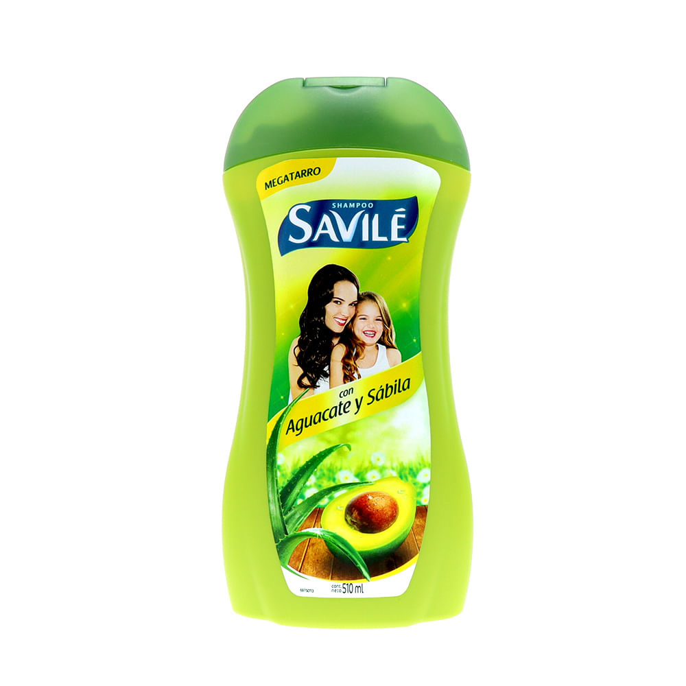 Shampoo Savilé Con Aguacate Y Sábila 550 Ml