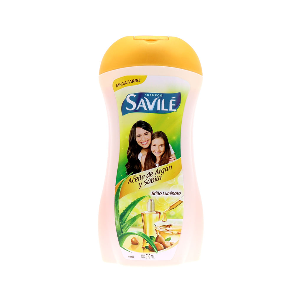 Shampoo Savilé Aceite De Argán Y Sábila Brillo Luminoso 510Ml