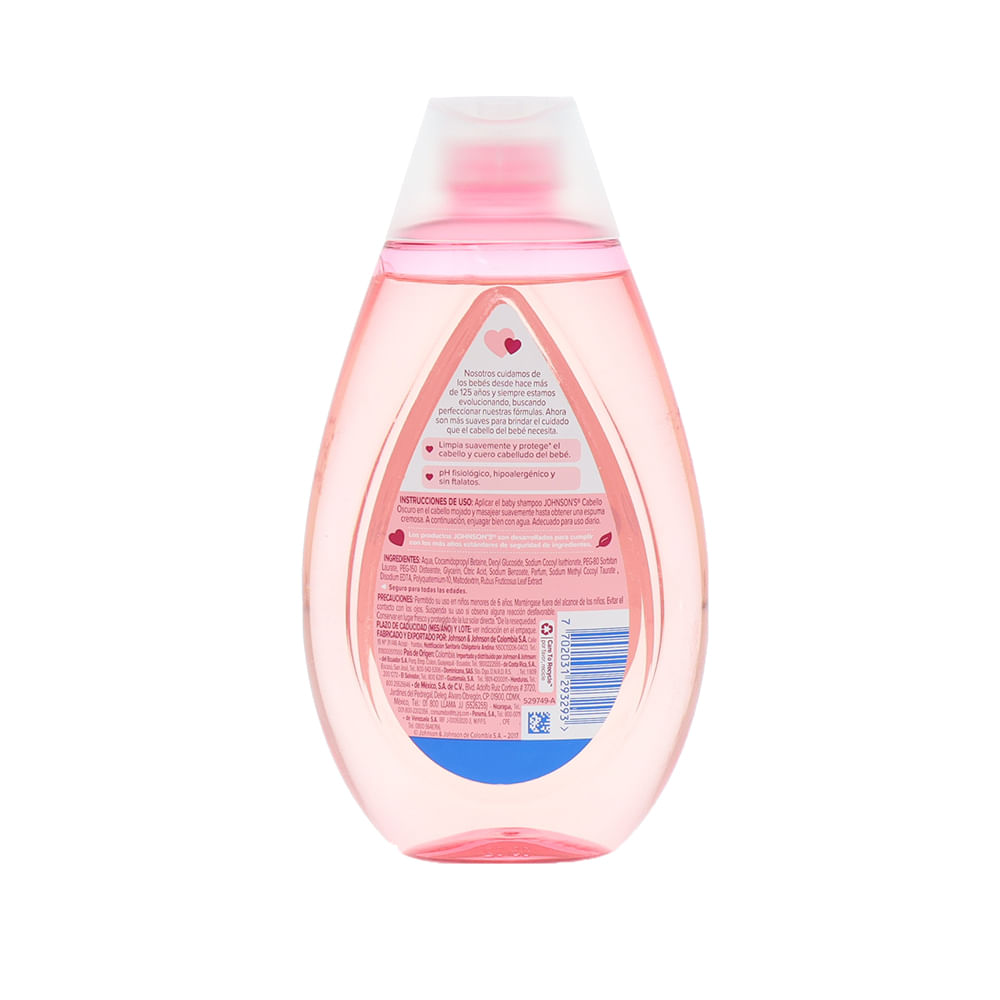 Shampoo Johnsons Baby Mora Cabello Oscuro 400 Ml